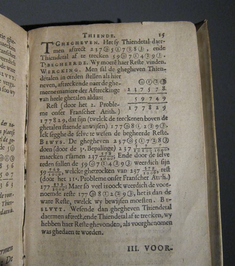Rekenen met decimale getallen - Simon Stevin | Museum Plantin-Moretus